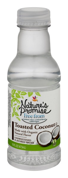 Nature'S Promise Unsweetened Flavored Water Toasted Coconut - 1Source