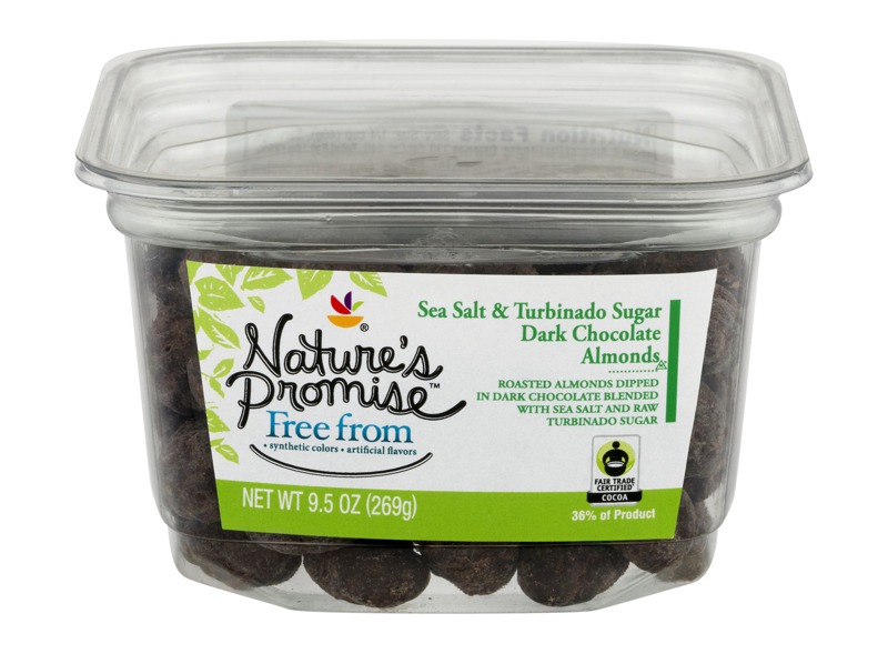 Nature'S Promise Sea Salt & Turbinado Sugar Dark Chocolate Almonds ...
