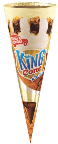 Good Humor, King Cone, Vanilla Frozen Dairy Dessert Cone With Roasted ...