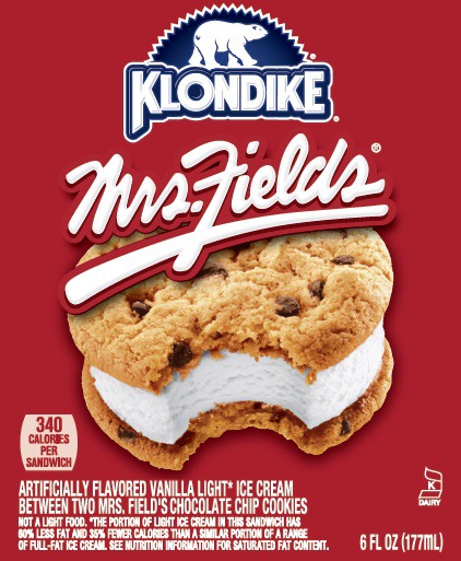 Klondike Mrs. Fields Sandwiches Artificially Flavored Vanilla Light ...