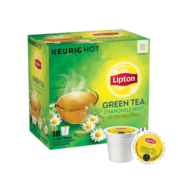 Lipton Chamomile Mint Green Tea With Other Natural Flavors K-Cup Pods ...