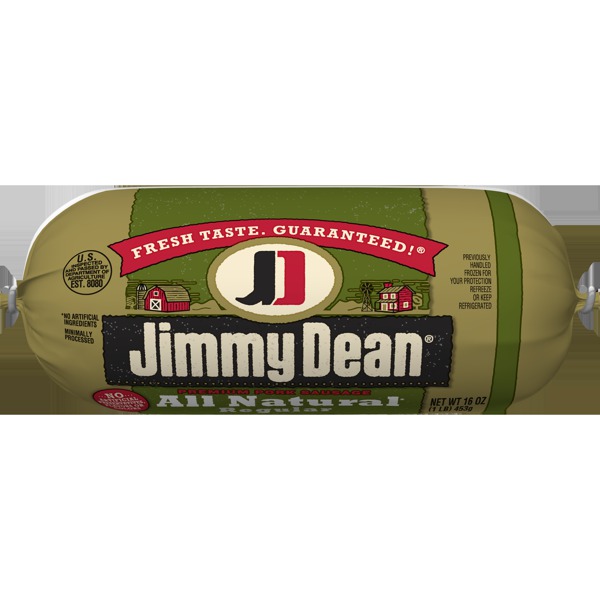 Jimmy Dean® Premium All-Natural Pork Sausage Roll, 16 Oz. - 1Source Jimmy Dean® Premium All-Natural Pork Sausage Roll, 16 Oz. - 1Source