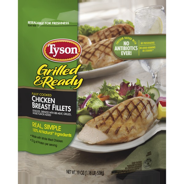 Tyson® Grilled & Ready® Fully Cooked Organic Premium Grilled Chicken ...