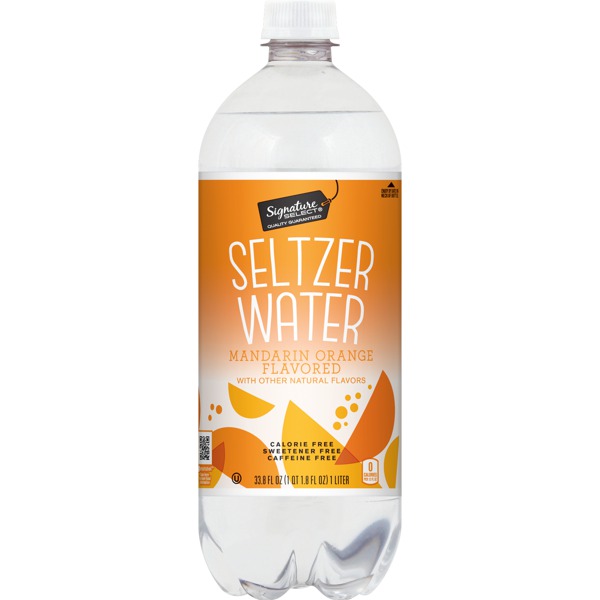 Signature Select MANDARIN ORANGE FLAVORED SELTZER WATER - 1Source