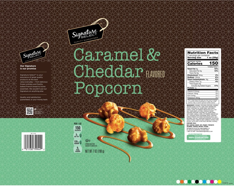 Signature Select, Popcorn, Caramel & Cheddar - 1Source