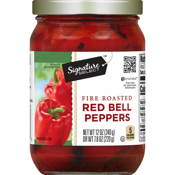 Signature Select FIRE ROASTED RED BELL PEPPERS - 1Source