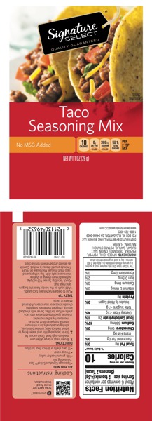 Signature Select, Taco Seasoning Mix - 1Source