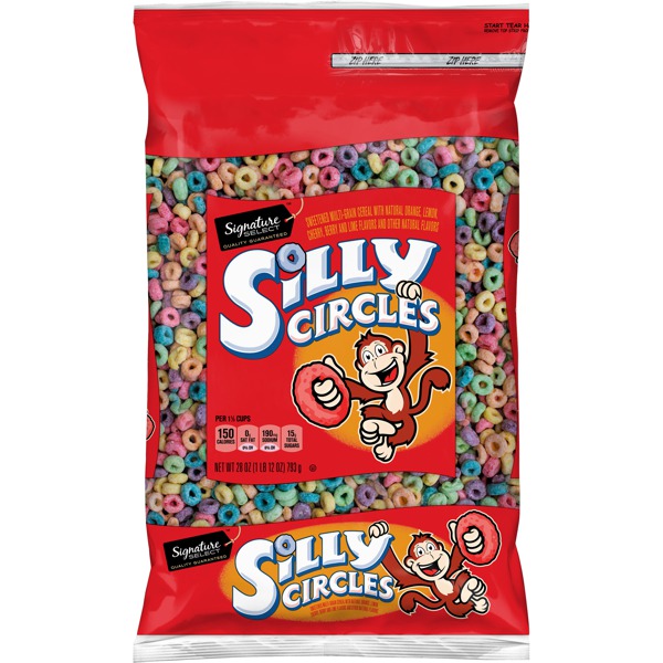 Signature Select SILLY CIRCLES SWEETENED MULTI-GRAIN CEREAL - 1Source