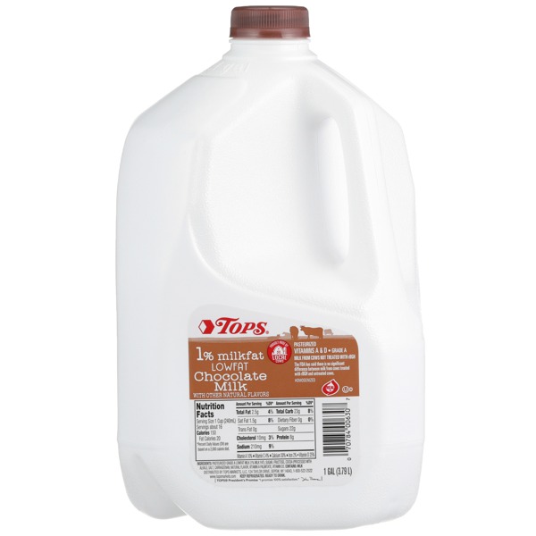 TOPS 1% Lowfat Chocolate Milk - 1Source