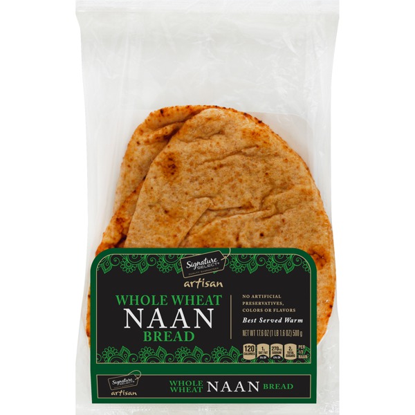 Signature Select WHOLE WHEAT NAAN BREAD - 1Source