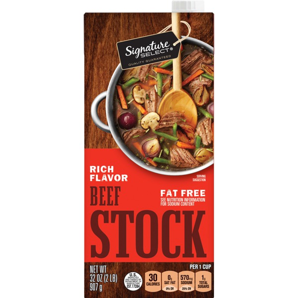 Signature Select Rich Flavor Beef Stock - 1Source