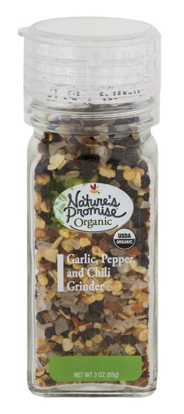 Nature'S Promise Organic Garlic Pepper And Chili Grinder - 1Source