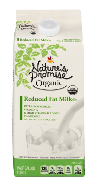 Nature'S Promise Organic Reduced Fat Milk - 1Source