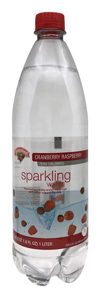 Hannaford Cranberry Raspberry Sparkling Water - 1Source