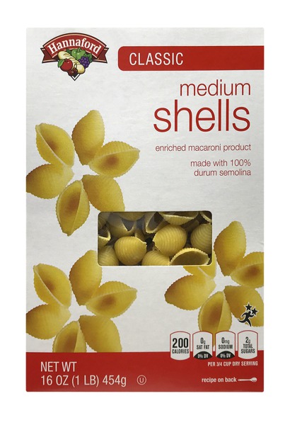 Hannaford Medium Shells Classic - 1Source