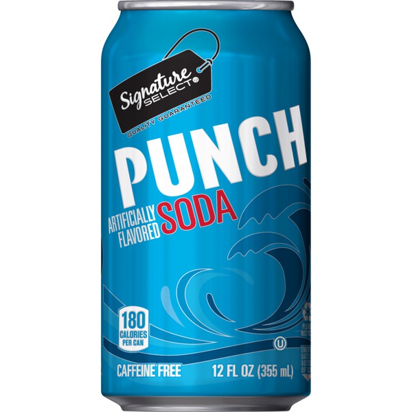 Signature Select CAFFEINE FREE PUNCH SODA - 1Source