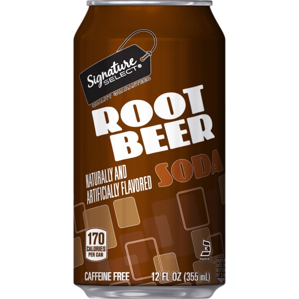 Signature Select CAFFEINE FREE ROOT BEER SODA - 1Source