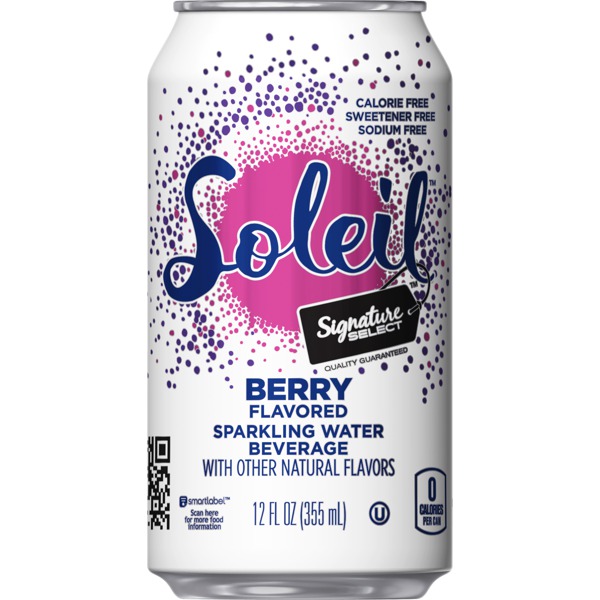 Signature Select BERRY FLAVORED SPARKLING WATER BEVERAGE - 1Source