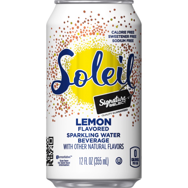 Signature Select LEMON FLAVORED SPARKLING WATER BEVERAGE - 1Source