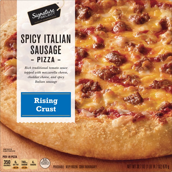 Signature Select RISING CRUST SPICY ITALIAN SAUSAGE PIZZA - 1Source