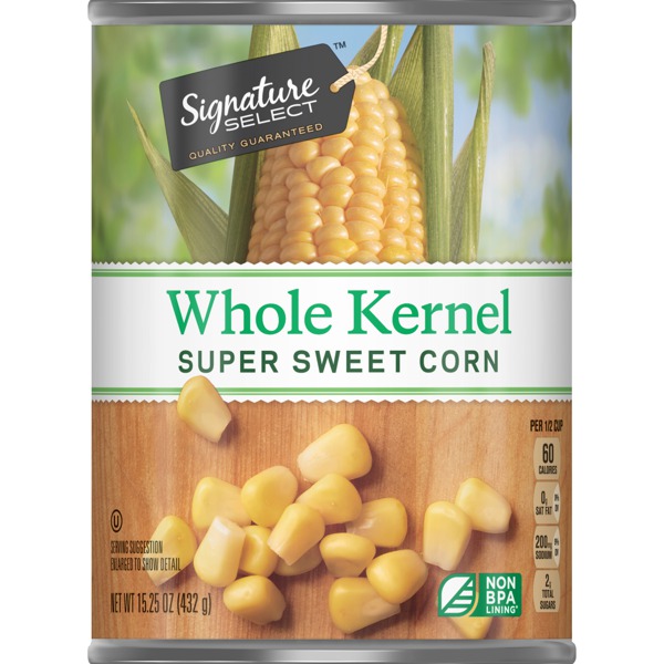 Signature Select WHOLE KERNEL SUPER SWEET CORN - 1Source