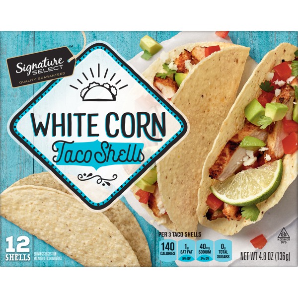 Signature Select WHITE CORN TACO SHELLS - 1Source