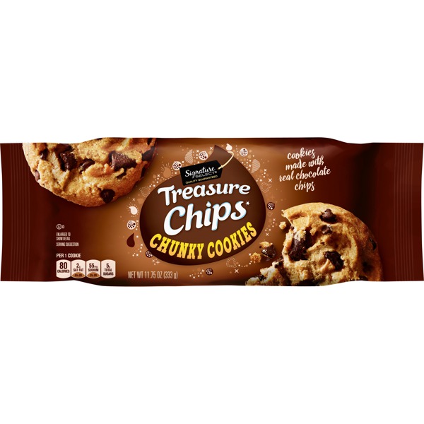 Signature Select Treasure Chips Chunky Cookies - 1Source