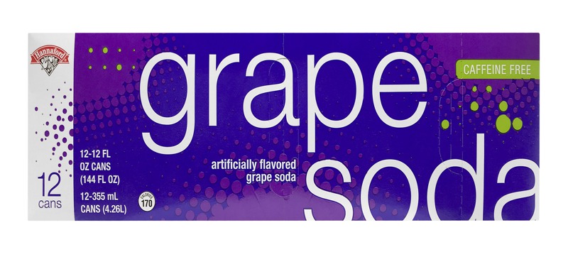 Hannaford Grape Soda Caffeine Free - 1Source