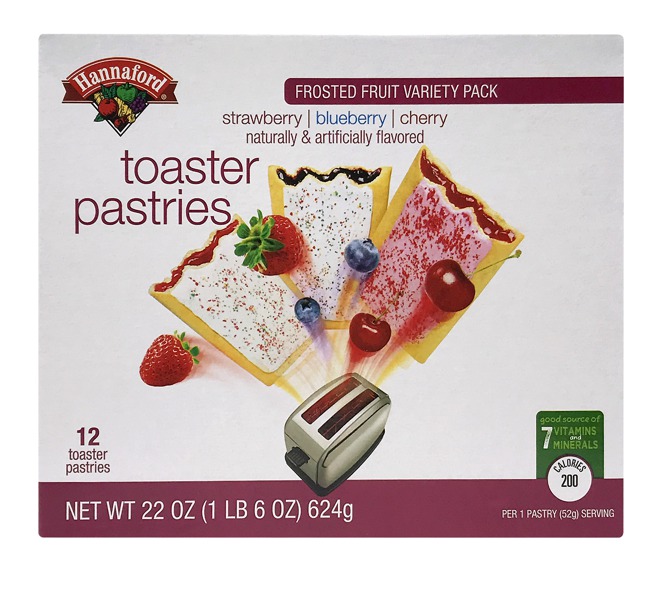 Hannaford Fruit Toaster Pastries Variety Pack - 1Source