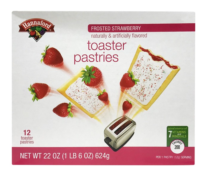 Hannaford Frosted Strawberry Toaster Pastries - 1Source
