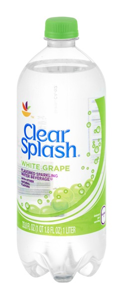 Ahold Clear Splash Flavored Sparkling Water Beverage White Grape - 1Source