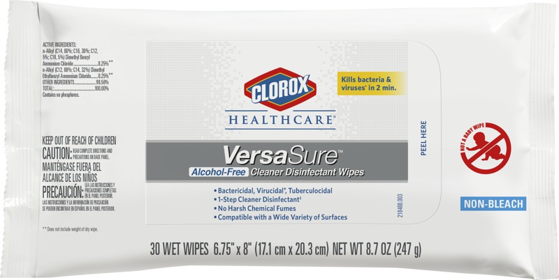 Cloroxpro VERSA SURE ALCOHOL-FREE CLEANER DISINFECTANT WIPES - 1Source