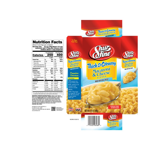 Shurfine, Thick & Creamy Macaroni & Cheese Dinner - 1Source