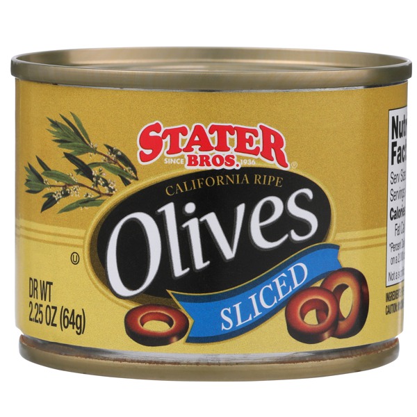 Stater Bros. California Ripe Sliced Olives - 1Source