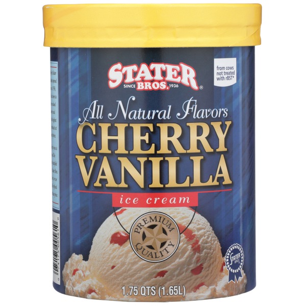 Stater Bros. Cherry Vanilla Premium Quality Ice Cream - 1Source