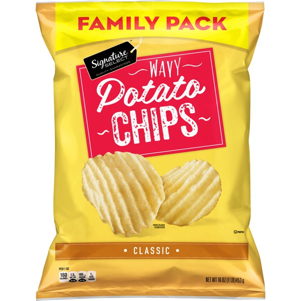 Signature Select CLASSIC WAVY POTATO CHIPS - 1Source