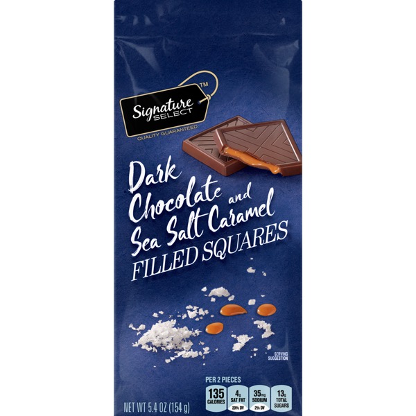 Signature Select FILLED SQUARES DARK CHOCOLATE - 1Source