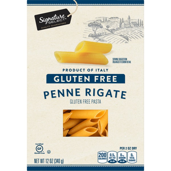 Signature Select Gluten Free Pasta Penne Rigate - 1Source