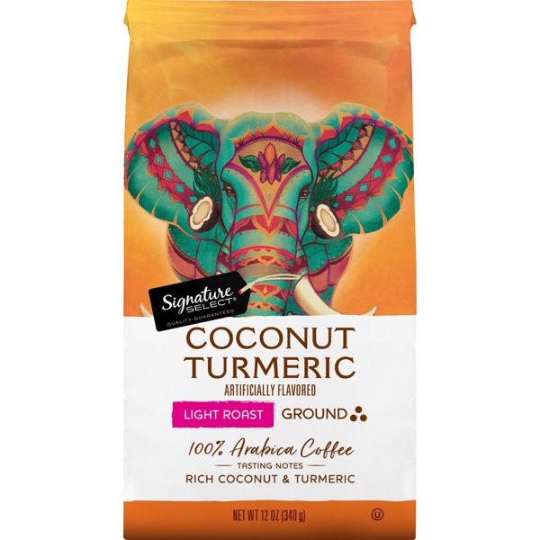 Signature Select Light Roast Coconut Turmeric Flavored 100% Arabica ...