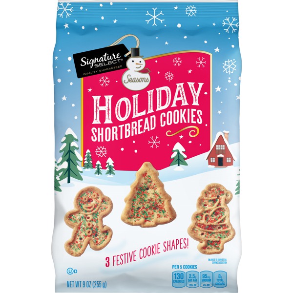 Signature Select Holiday Shortbread Cookies - 1Source