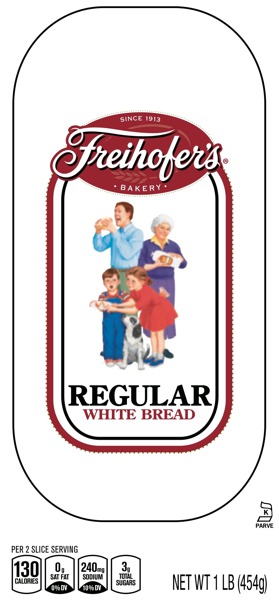 Freihofer'S Regular White Bread - 1Source