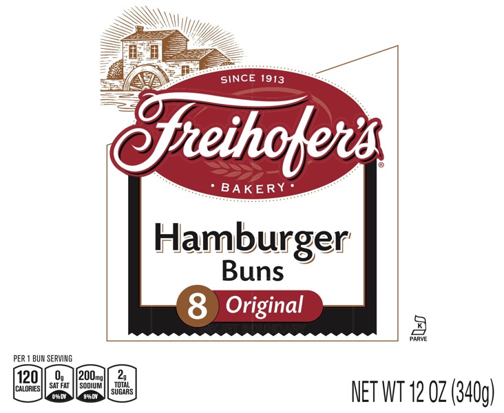 Freihofer'S ORIGINAL HAMBURGER BUNS - 1Source