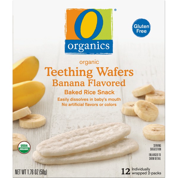 O Organics ORGANIC TEETHING WAFERS BAKED RICE SNACK - 1Source