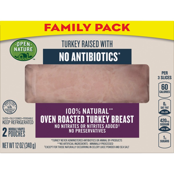 Open Nature OVEN ROASTED TURKEY BREAST - 1Source