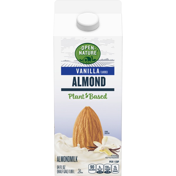 Open Nature, Vanilla Flavored Almondmilk - 1Source