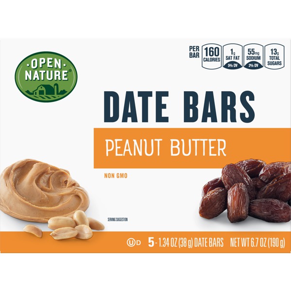 Open Nature Peanut Butter Date Bars - 1Source