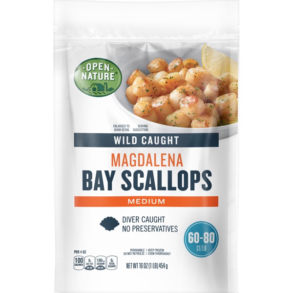 Open Nature Wild Caught Medium Magdalena Bay Scallops - 1Source