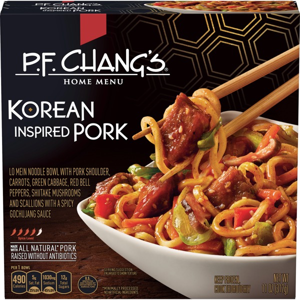 P.F. Chang'S Lo Mein Noodle Bowl With Pork Shoulder Carrots Green ...