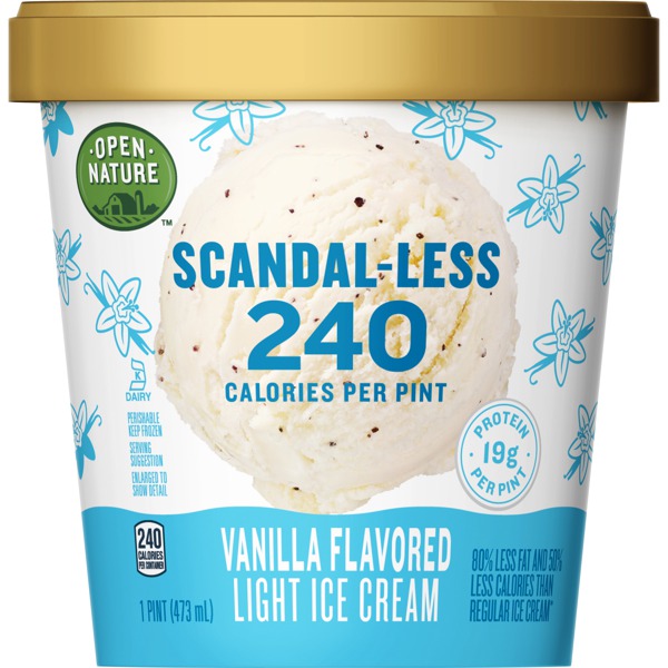 Open Nature SCANDAL-LESS LIGHT ICE CREAM - 1Source