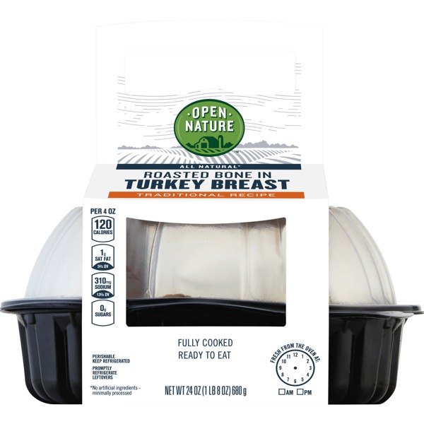 Open Nature ROASTED BONE IN TURKEY BREAST - 1Source